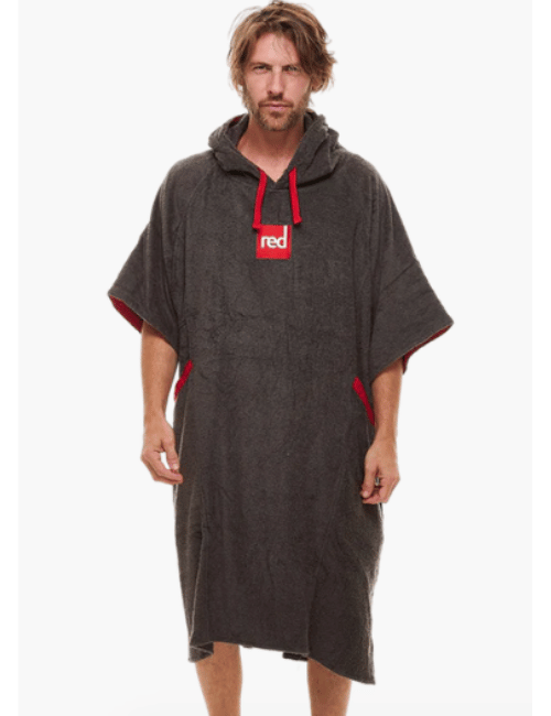 Red Original Luxury Towelling Change Robe for Swimmers and Paddlers ...